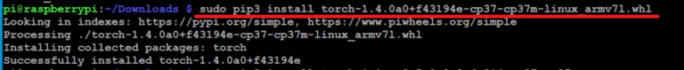 Raspberry Pi 4B にPyTorchとPyTorch Visionをインストール | いちりのテクの部屋