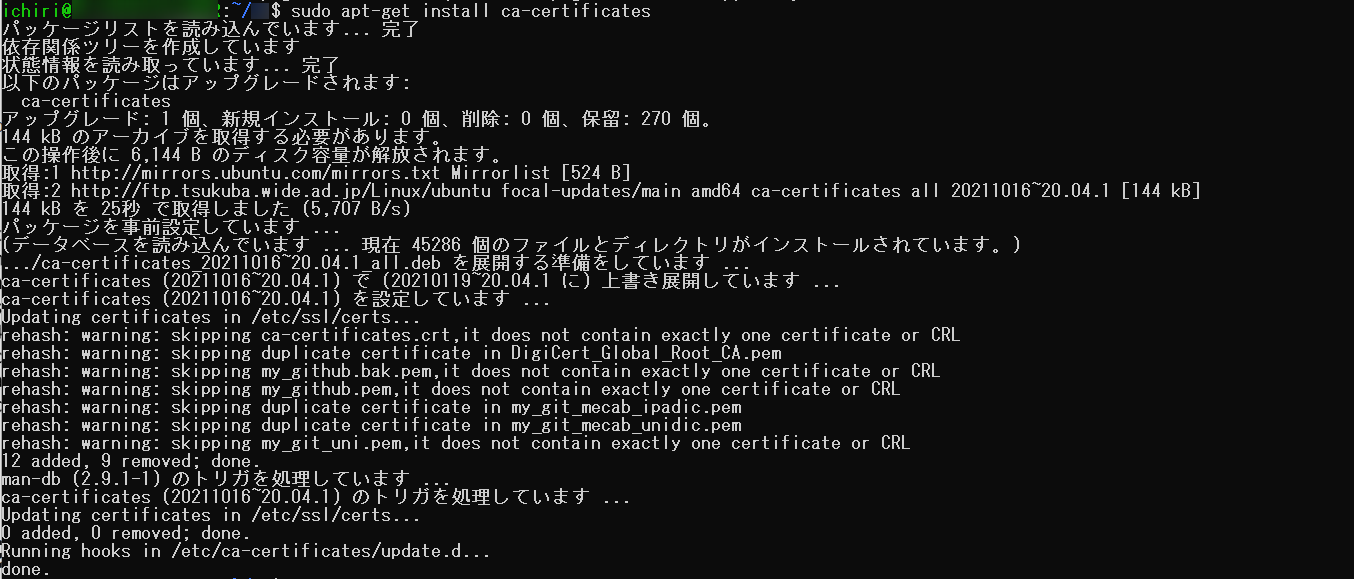 Git clone Problem with the SSL CA Cert 2つの対処法 | いちりのテクの部屋